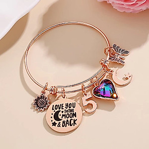 Ursteel 60th Birthday Gifts for Women Mom, 60 Birthday Gifts for Women Friends Gifts Christmas Turning 60 Years Old Birthday Gifts Women, 60 and Fabulous Bracelet Happy 60th Birthday