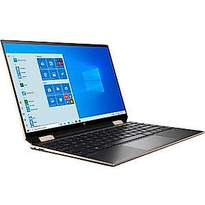 HP Spectre x360 13t (10th Gen Intel i7-1065G7, 4K AMOLED, 16GB, Precision, WiFi 6 AX, with Stylus Pen, 2-in-1, B&O, 3 Years McAfee Security, Windows 10 PRO, Warranty) Nightfall Black