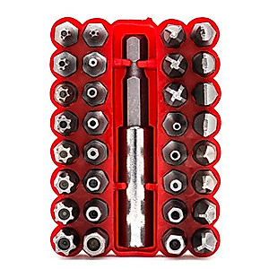 Bastex Tamper Proof Security Screw Hex Bit Head Set