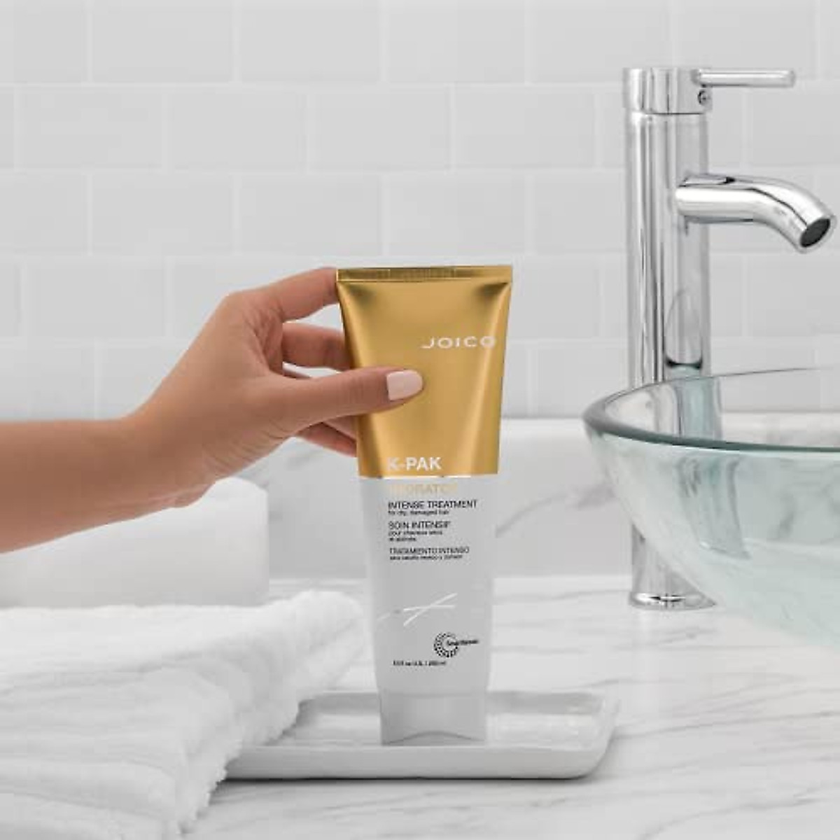 K-Pak Hydrator Intense Treatment | For Dry, Damaged Hair | Boost Shine | Improve Elasticity | Instant Hydration & Softness | With Keratin & Evening Primrose Oil | 8.5 Fl Oz