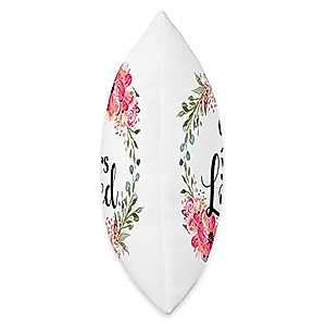 Floral 90 Years Loved Mom Grandma Birthday Gift Floral Loved 95 Year Old Grandma 95th Birthday Gift Throw Pillow, 16x16, Multicolor