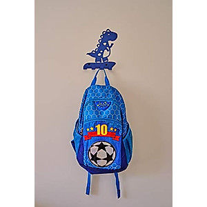 MY BRAND Dinosaur Decorative Wall Mounted Coat Hooks for Hanging Coats, Scarves, Bags, Purses, Backpacks, Towels