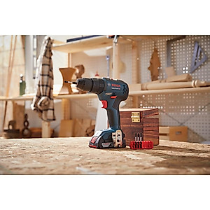 BOSCH GSB18V-490B12 18V EC Brushless 1/2 In. Hammer Drill/Driver Kit with (1) 2 Ah Standard Power Battery