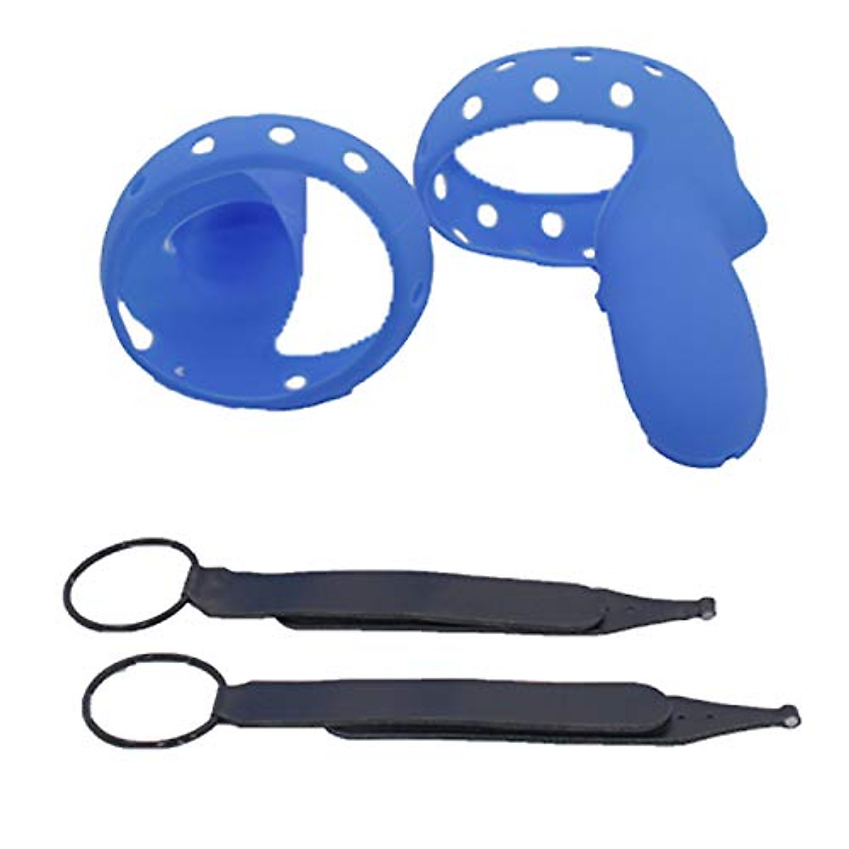kdjsic Full Protection Knuckle Strap Silicone Case Handle Grip Strap Grip Cover for Oculus-Quest 2 Touch Controller