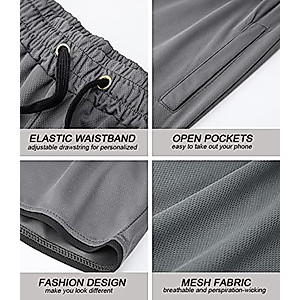 FLYFIREFLY Men's 4" Workout Running Shorts Quick Dry Lightweight Gym Yoga Shorts