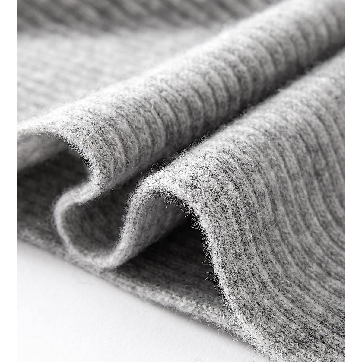 Villand 100% Cashmere Scarf for Women, Lightweight Cashmere Pashmina Wrap Scarf (Gray)