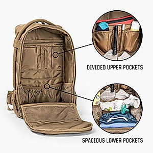 Tactical Baby Gear Daypack 3.0 Tactical Diaper Bag Backpack and Changing Mat (Black Camo)