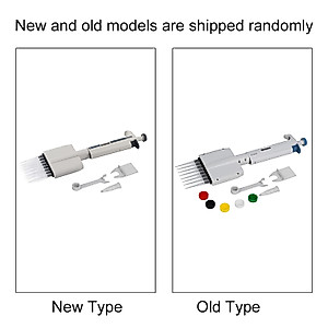 Lab Micropipette Adjustable Volume Pipettor 8-Channel Multichannel Pipett Micro Pipettes Variable Volume Pipettes for Scientific Lab and School 50-300渭l