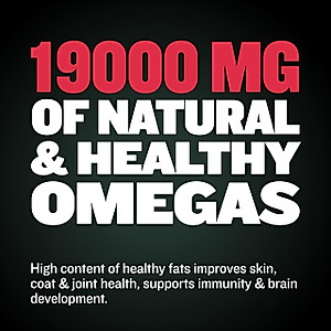 Bully Max 7-in-1 Total Health & Immunity Dog Multivitamin Powder - Omega 3 Vitamin Supplements for Immune System, Heart, Digestive & Joint Health - Puppy & Adult Dogs Vitamins for All Breeds, 13Oz Bag