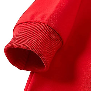 Autumn Winter Family Matching Outfits Mom and Daughter Long Sleeve Sweater Pullover Top (Red,Kid 12-18 Months)