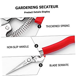 TEHAUX 2pcs Gardening Shears Multipurpose Tool Left Right Hand Scissors Pruning Shears Pruning Secateurs Scisors Tools Flowers Plants Grafting Tool Fruit Tree Clippers Stainless Steel