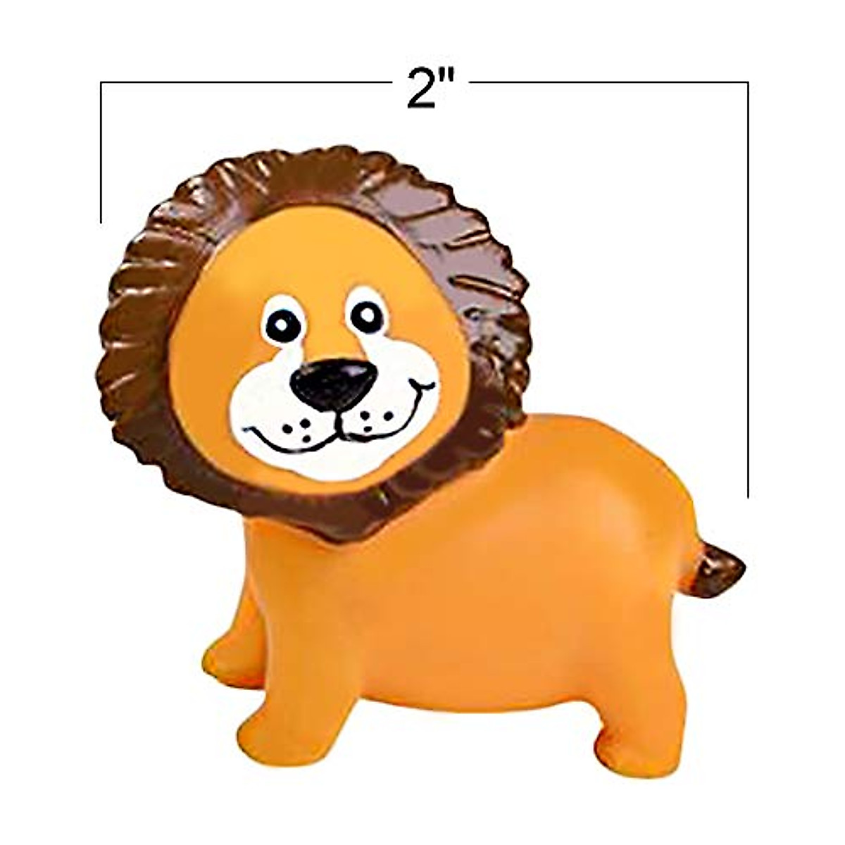 ArtCreativity Vinyl Zoo Animals, Pack of 12 Assorted Squeezable Toys, Safari Birthday Party Favors for Kids, Fun Bath Tub and Pool Toys for Children, Educational Learning Aids for Boys and Girls