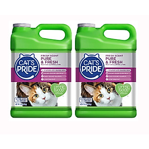 Cat's Pride Fresh Scent Pure & Fresh Multi-Cat Clumping Litter, 10-Pound Jug, Pack of 2