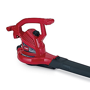 Toro 51621 UltraPlus Leaf Blower Vacuum, Variable-Speed (up to 250 mph) with Metal Impeller, 12 amp,Red