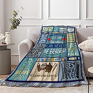 Omokil Teacher Gifts, Teacher Appreciation Gifts, Teacher Gifts for Women, Best Teacher Gifts, Teacher's Day Gifts, Teacher Retirement Gifts for Women, Men, Personalized Teacher Gifts Blanket 60"X50"