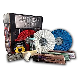 ZEPHYR Custom POLISHING Products American Shine Polishing Kit with Buffing Pads and Polishing Compound, for Big Rigs, Pontoons, and Aluminum Wheels