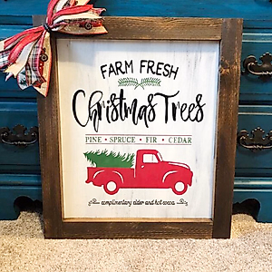 10 Pieces Large Christmas Stencils for Painting on Wood, Reusable Merry Christmas Stencil Candy Cane Christmas Tree Farm Template Holiday Stencils for Wood Sign DIY Crafts (10Pieces large christmas-1)