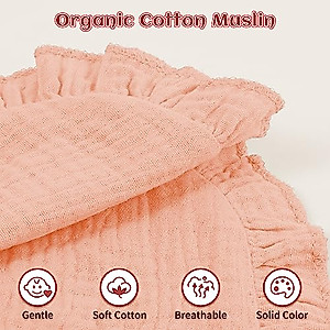 Omisy 8 Pack Baby Bibs, Drooling Toddler Cotton Snap Bibs for 2-36 Months Baby Girls and Boys, Absorbent Teething Bibs, Gifts for New Mom Dad