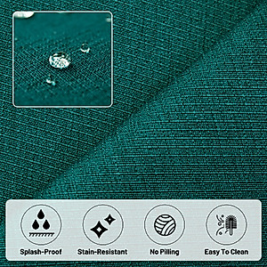 Lokex Bench Cushion,36x14x4 Inch Double Piping Waterproof Bench Cushions for Outdoor Furniture,Non-Slip Window Seat Cushions Indoor,Green