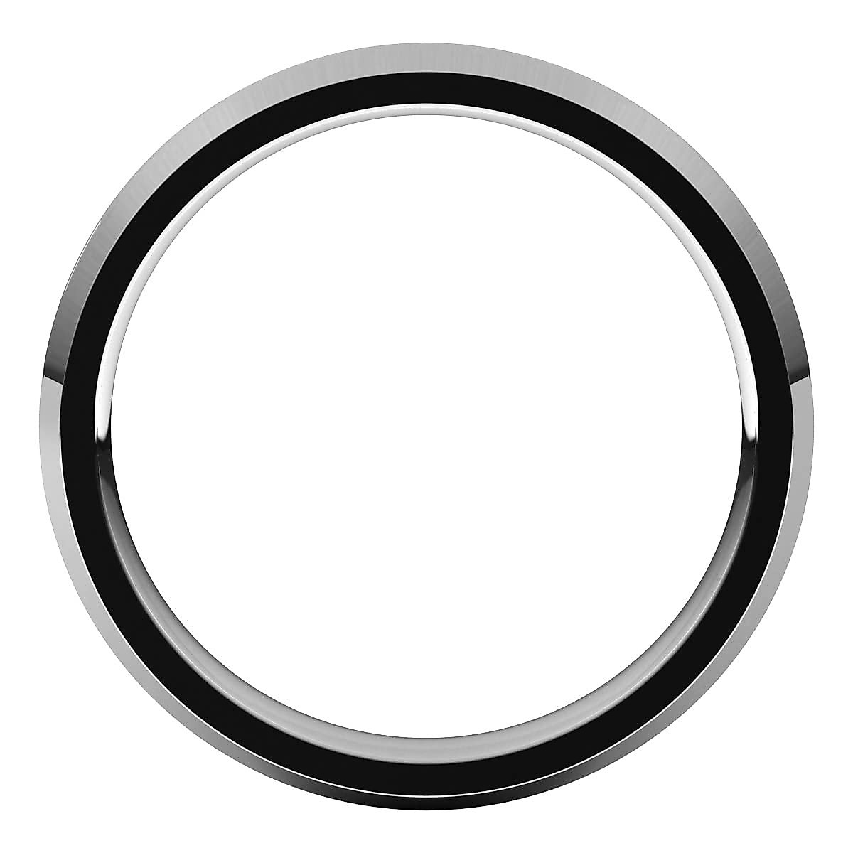 Continuum Sterling Silver 3mm Knife Edge Comfort Fit Band Unique Design, Size 5