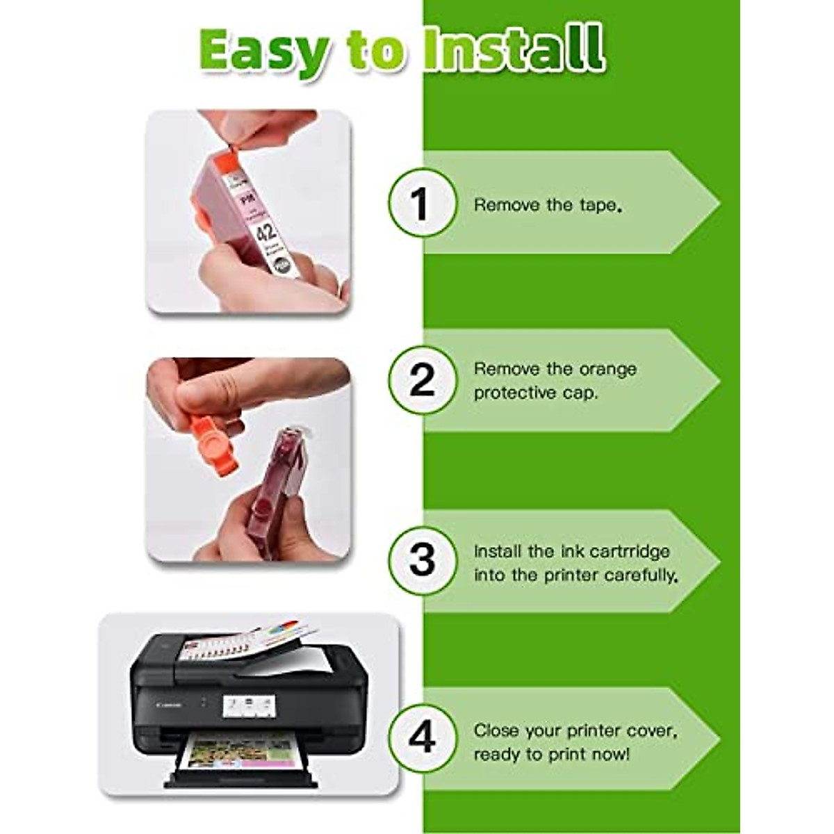 NEXTPAGE CLI42 Ink cartridges Replacement for Canon Pixma Pro-100 Pro-100S Printer (Cyan, Magenta, Yellow, Photo Cyan, Photo Magenta 5 Pack)