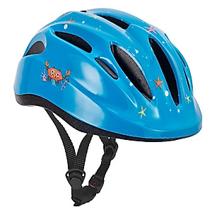 DRBIKE Kids Bike Helmet for Boys and Girls Ages 3-5 Years, Adjustable & Lightweight Toddlers Cycling Helmet, Multi-Sport Roller Skating Scooter, Blue S