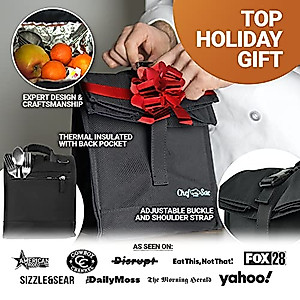 Insulated Lunch Bag | Adult Lunch Bag | Reusable Lunch Bags | Thermal Lunch Bag | Lunch Bag with Strap | Lunch Bag for Men | Women Lunch Bags for Work | Lunch Bags for Women (Black)