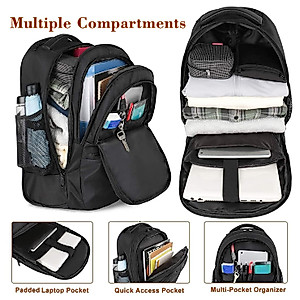 Rolling Backpack,Water Resistant Wheeled Travel Backpack,Laptop Backpack for Women Men,Carry on Luggage Backpack Fit 15.6 inch Notebook,Trolley Suitcase Business Bag College Student Computer Bag,Black