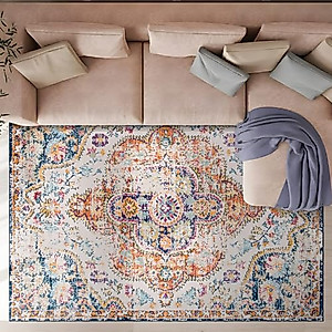 Rugshop Vintage Distressed Bohemian Area Rug 3'3" x 5' Multi