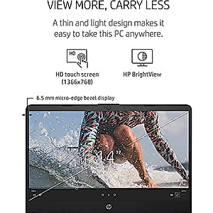 2022 HP Pavilion Laptop, 14-inch HD Touchscreen, AMD 3000 Series Processor, Long Battery Life, Webcam, HDMI, Windows 10 + One Year of Office365 (14, 16GB RAM | 576GB Storage, Blue)