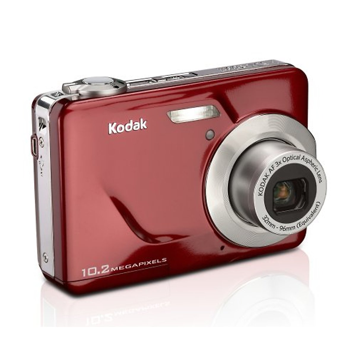 Kodak EasyShare C180 10.2MP Digital Camera with 3x Optical Zoom and 2.4 inch LCD - Red