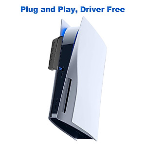 NexiGo PS5 4 Ports USB Hub, [Minimalist Design], High-Speed Data Transfer, Fast Charging Ports for DualSense Controller, Splitter Expander for PlayStation 5 Disc & Digital Edition