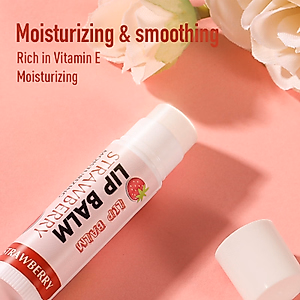 AZEN 8 Pack Lip Balm Stocking, Natural Lip Balm Bulk, Moisturizing Lip Balm for Dry Lips