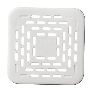 Hemobllo 3pcs Bathtub Stickers Kitchen Sink Drain Strainer Sink Stoppers Square Stickers Bath Tub Plug Stopper Shower Drain Cover Simple Sink Filter White Sink Plug Anti-clogging