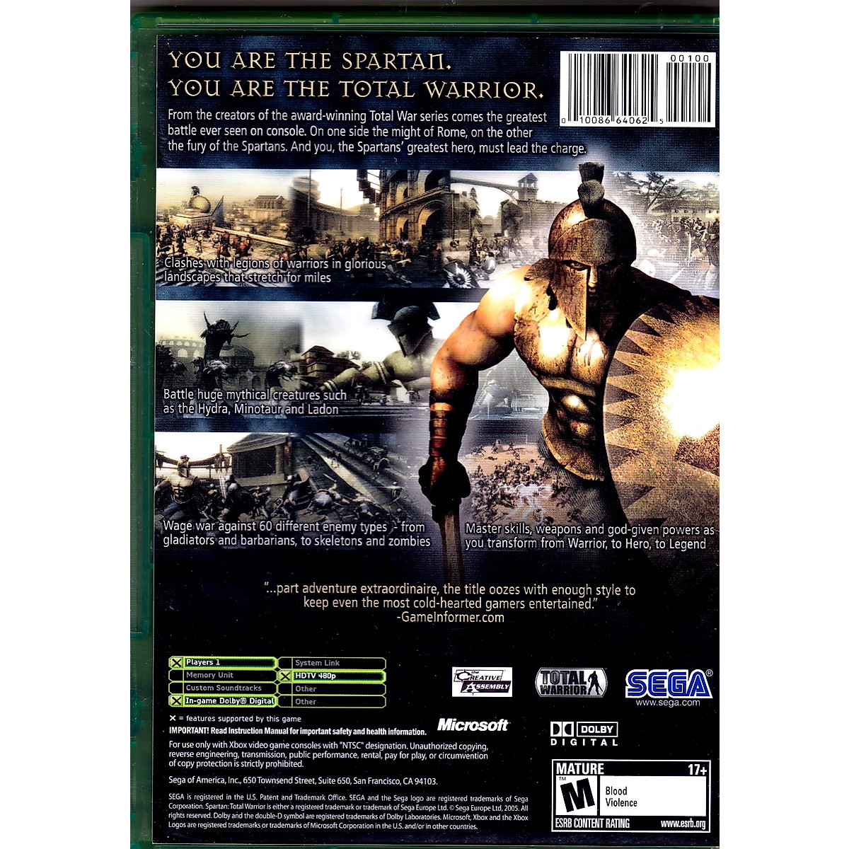 Spartan: Total Warrior - Xbox
