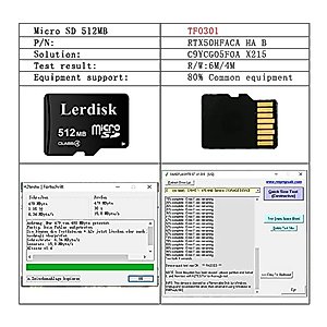 Lerdisk Factory Wholesale 3-Pack Micro SD Card 512MB Class 4 in Bulk Small Capacity 3-Year Warranty Produced by 3C Group Authorized Licencee Special for Small Files Storage or Company Use