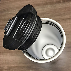 Tree-Free Greetings Barista Tumbler, Vacuum Insulated Travel Coffee Tumbler, 17oz Stainless Steel Mug, Rainbow Trout