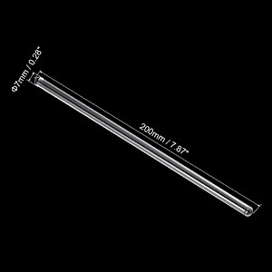 MECCANIXITY 3.3 Borosilicate Glass Stick 7.9" Length 7mm Dia Stir Rod Mixing Tools 4Pcs