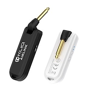 KLIQ Airlink 5.8 GHz Rechargeable Wireless Audio System designed for Electric Guitar, Bass and other Electric Instruments-Digital Transmitter/Receiver Set (5.8G Wireless)
