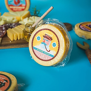 Cheese Bros WI Cheese Sampler | Fresh from Wisconsin | Featuring Dill Havarti, Smoked Gouda, Italian Fratello and Honey Sriracha Gouda | Easy Gift Idea