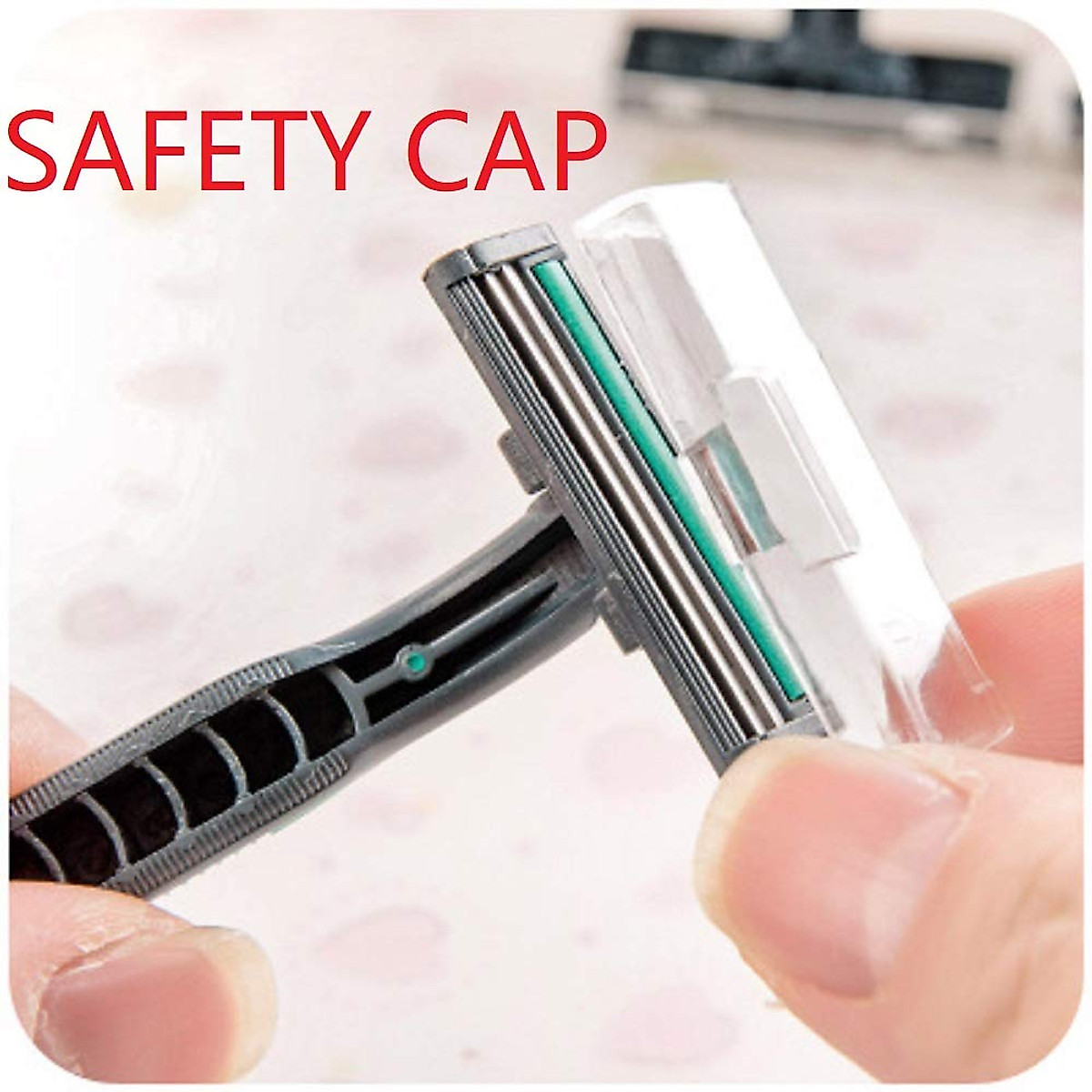 Kheoxusa Bulk Razors Disposable Individually Wrapped,Disposable Razors(100 Pack)