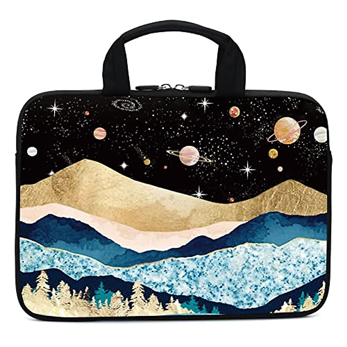 Laptop Sleeve Case 11.6" 12.1 Inch Neoprene Laptop Sleeve/Notebook Computer Pocket Case/Chromebook Case/Tablet Briefcase Carrying Bag Compatible For Men， Women ，boys， girls (mountains-1)