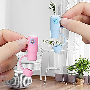 5PCS Straw Cover Cap for Stanley Cup, Silicone Straw Topper fit Stanley 30&40 Oz Tumbler with Handle, 10mm Drinking Straw Tip Covers for Stanley Cups Accessories. (Color 1)