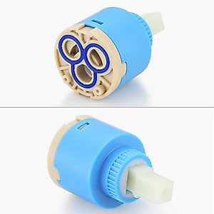 Diameter 35mm Ceramic Faucet Cartridge Replacement, Universal Single Handle Kitchen Basin Shower Faucet Part, Ceramic Faucet Valve