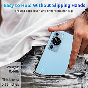 Xgody Mate50 3GB+32GB Octa-Core 4G Unlocked Phones, 6.56'’ Incell Screen Dual Sim Unlocked Cell Phones, 4500mAh Battery, Face Unlock, Camera 5MP+18MP Android Smartphones (Blue)