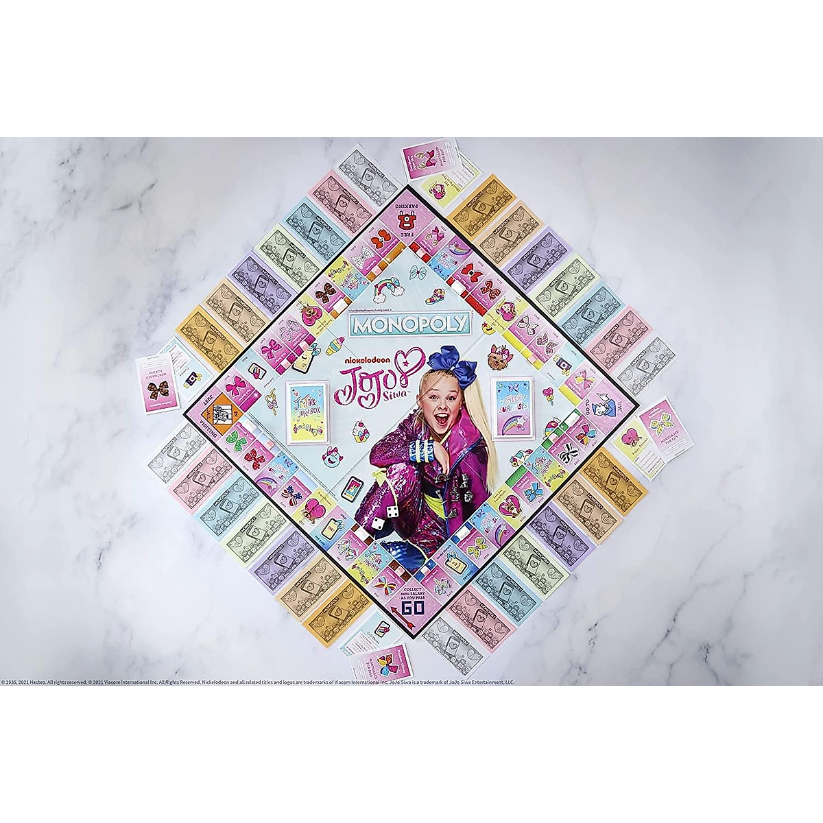 Monopoly JoJo Siwa Edition | Featuring JoJo's Signature Bows & More | Officially Licensed & Collectible JoJo Siwa Game | Great Family Game for All Ages