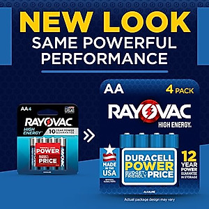 Rayovac Alkaline AA Batteries, 815-36PPF, 36-Pack with Recloseable Lid