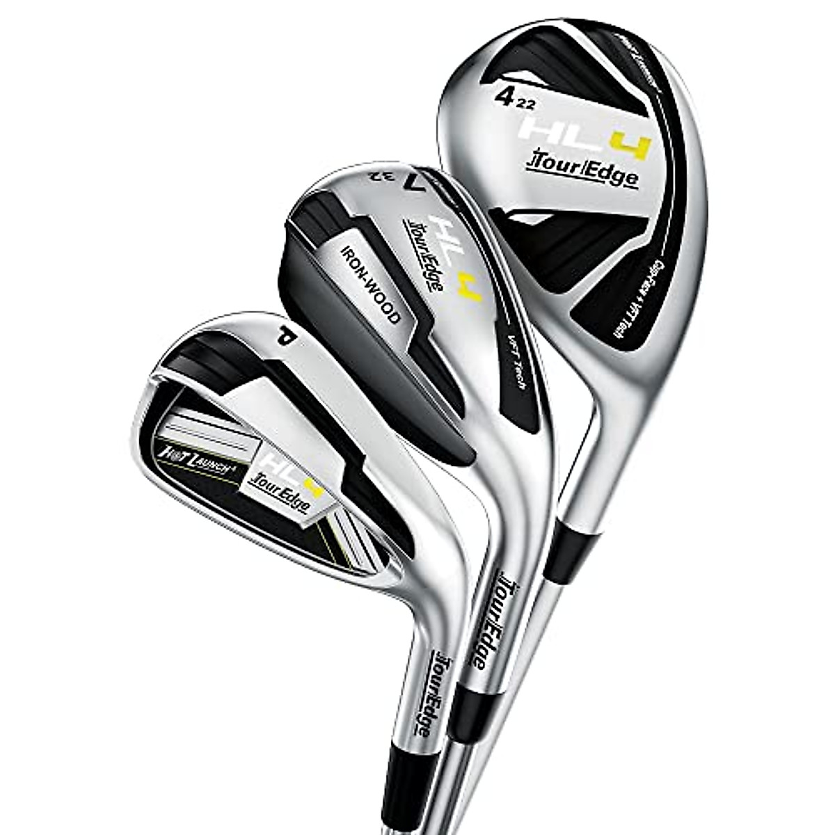 Tour Edge HL4 to-Go Mens Complete Golf Set Uniflex-Steel-RH, Black/White, one Size (HNSRSU13.B)