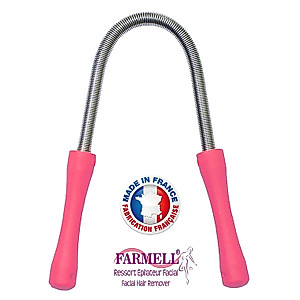 FARMELL ® Facial Hair Removal for Women, Face Hair Remover Spring, Flawless Epilator for Upper Lip Chin Cheeks Mustache Eyebrow, Facial Tweezers Tool for Peach Fuzz Hair Removal Device Made in France