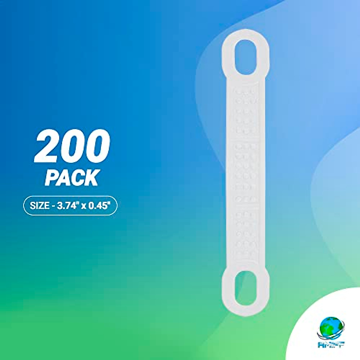 AMIFF Non Slip Rubber Hanger Grips 3.74" x 0.45", Pack of 200 Clear Grip Strips for Plastic and Wooden Hangers, Soft Silicone Hangers Grips, Clothing Hanger Strips for Store and Home Organization